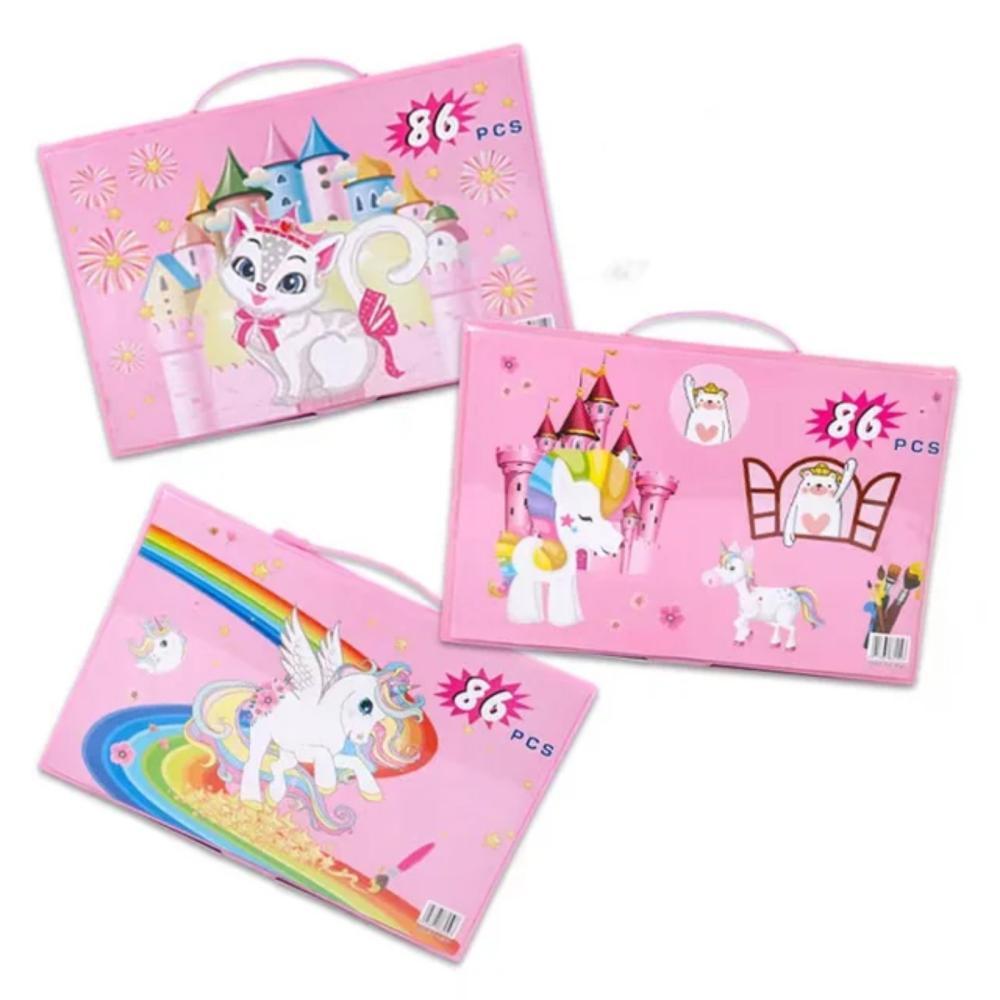 86pcs school kids art stationery set draw kids set