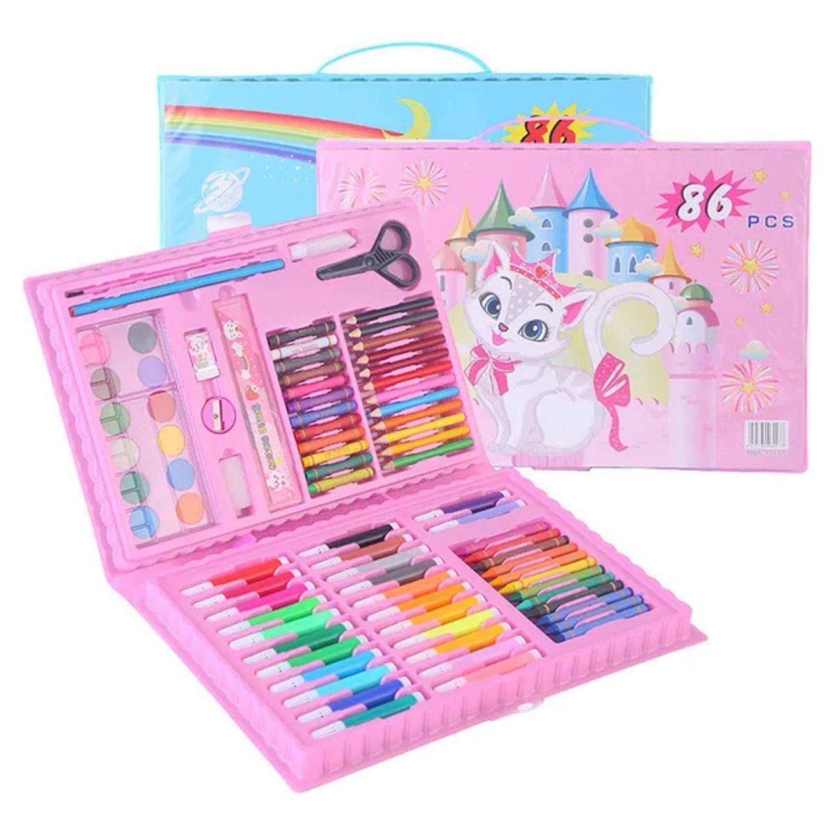 86pcs school kids art stationery set draw kids set