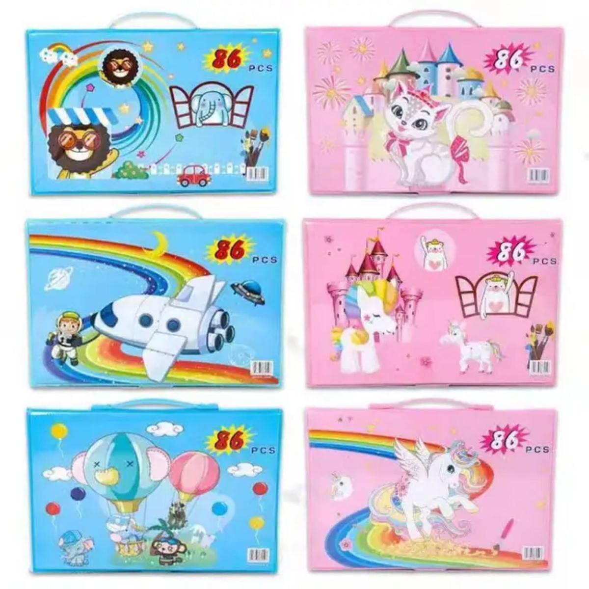 86pcs school kids art stationery set draw kids set