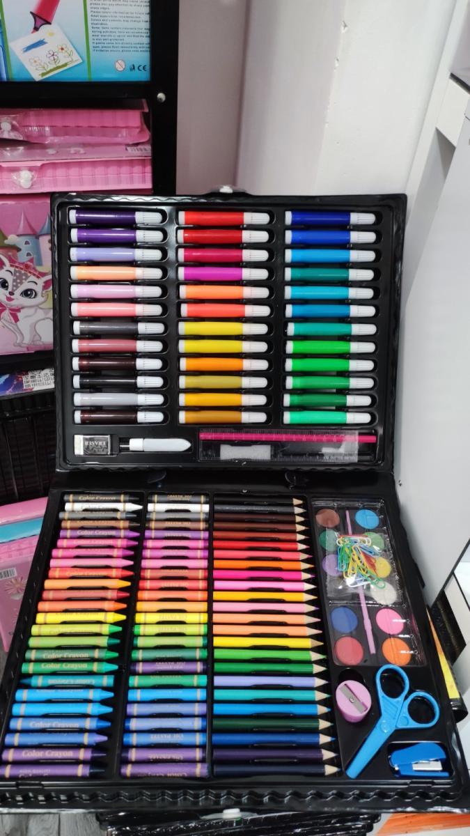 150Pcs school kids art stationery set draw kids set