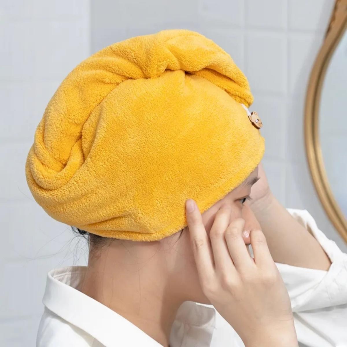 Microfiber Hair Towel Wrap Super Absorbent Quick Dry Hair Turban Women